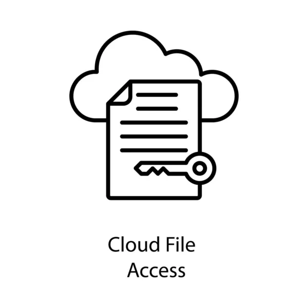 Cloud File Access Solid Design Stock Vector Image by ©vectorspoint ...
