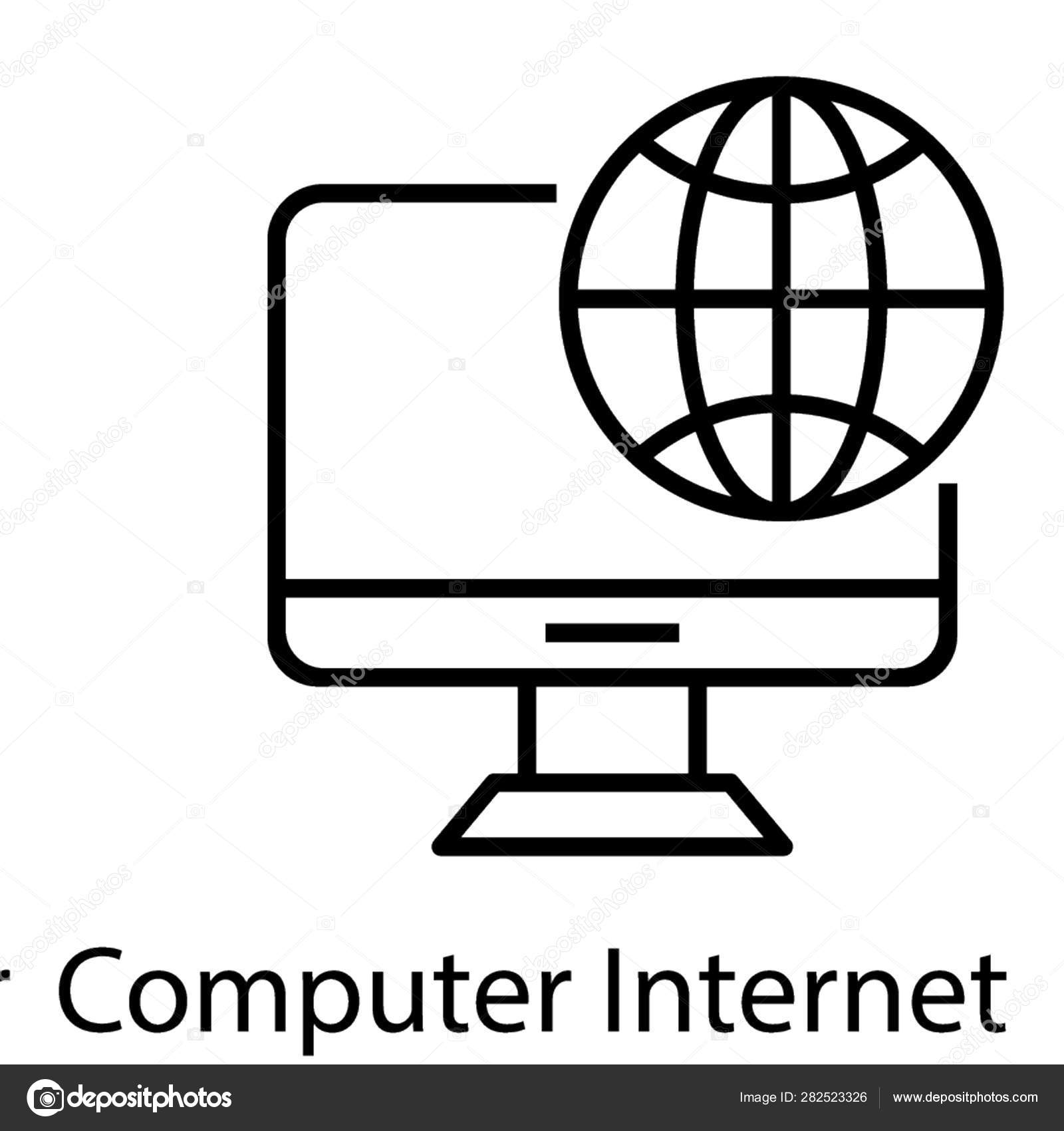 Internet Globe Icon Vector
