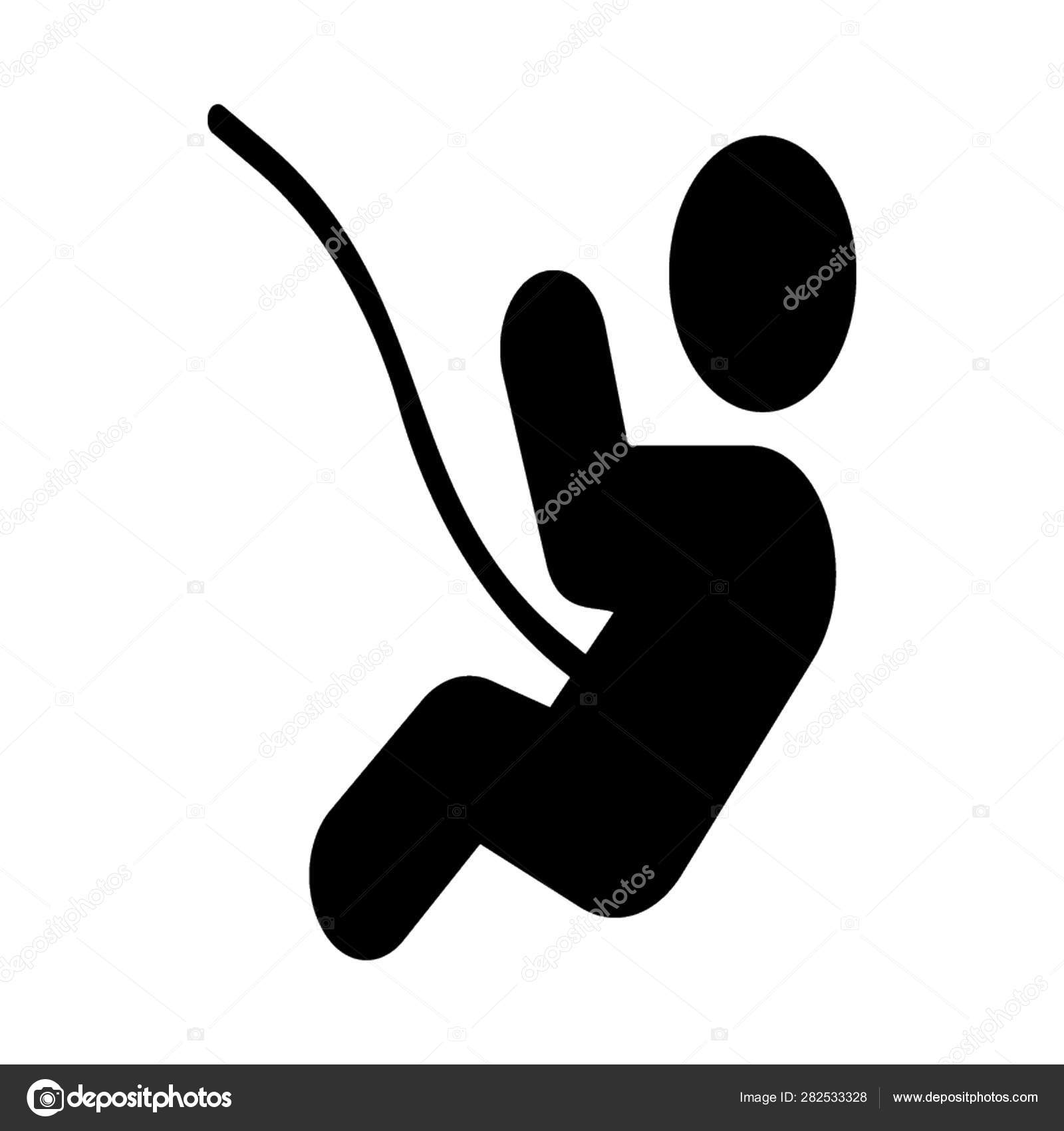 Solid Vector Design Falling Pictogram Stock Vector Image by ...