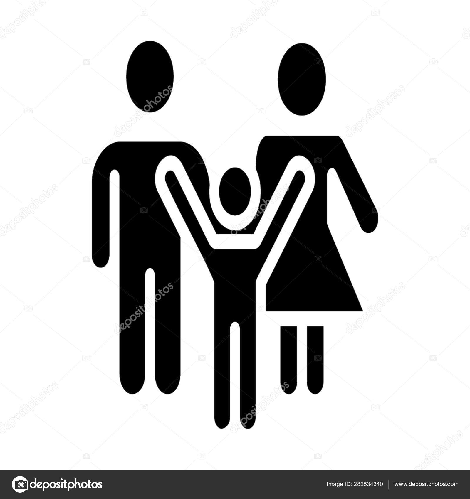 Family Pictogram Solid Design Stock Vector Image by ©vectorspoint ...
