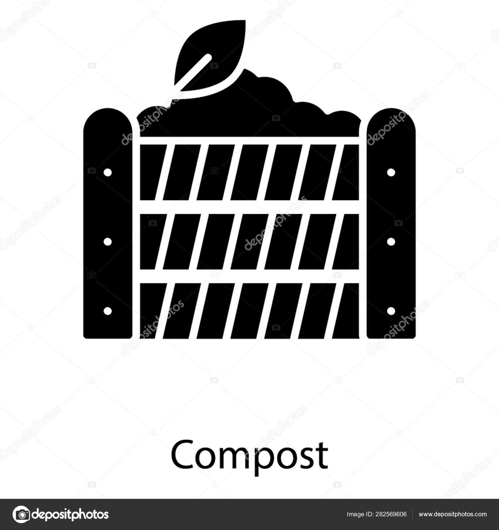 Compost Zero Waste Filled Vector — Stock Vector © vectorspoint #282569606