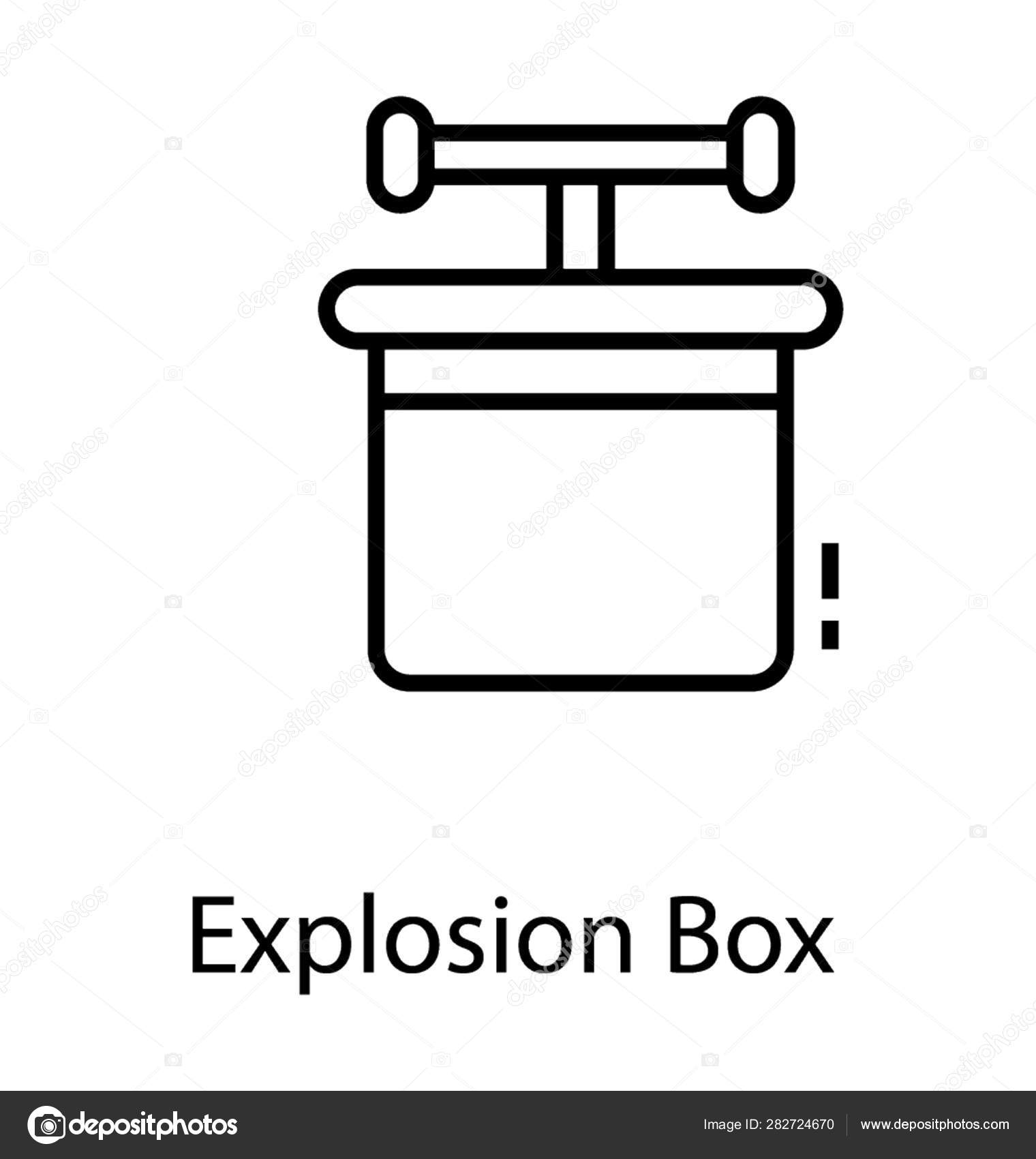 Explosion Box Line Icon Stock Vector Image by ©vectorspoint #282724670