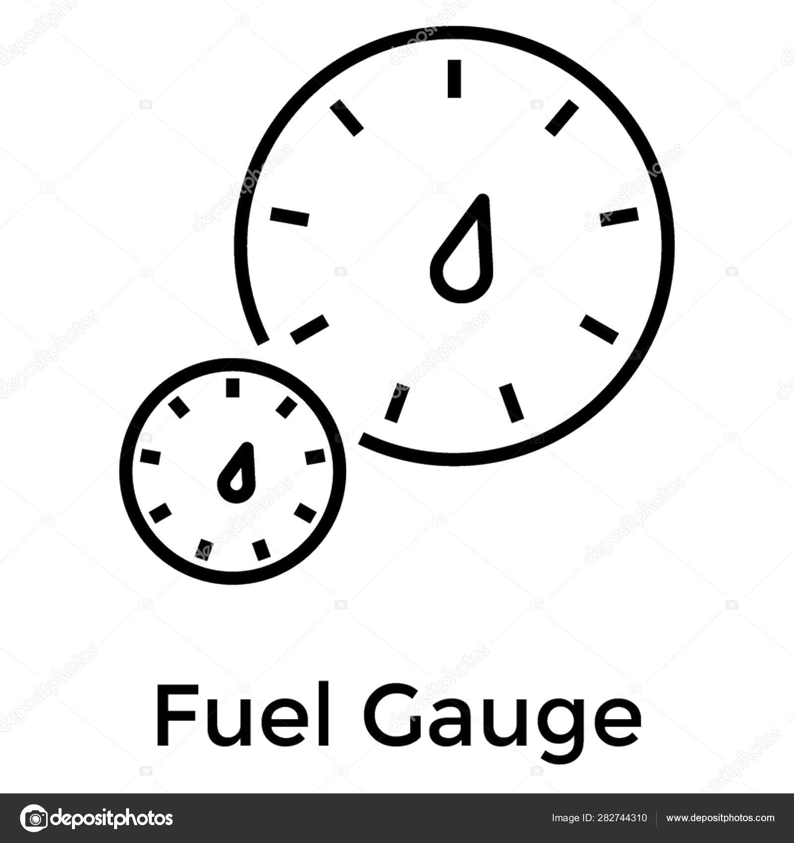 Fuel Gauge Vector Line Design Stock Vector Image by ©vectorspoint ...