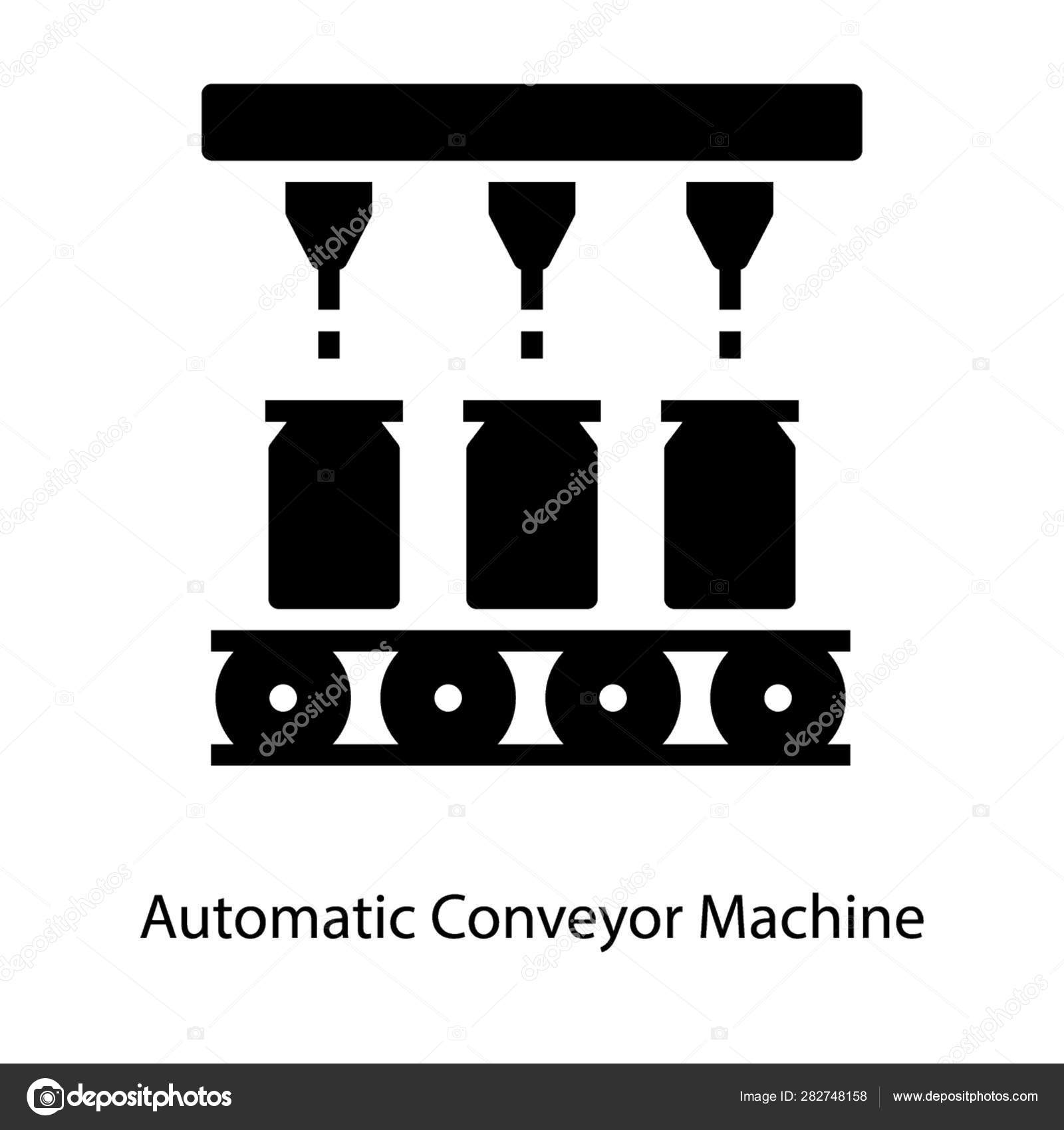 Icon Automatic Conveyor Machine Stock Vector Image by ©vectorspoint ...