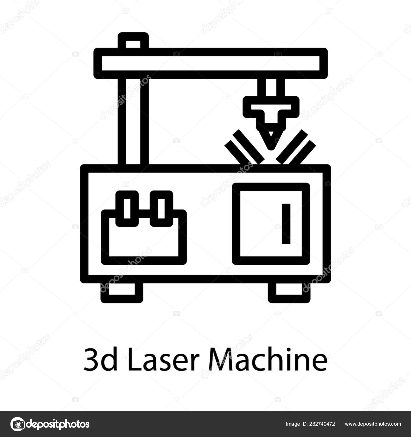 Icon Laser Machine — Stock Vector © vectorspoint #282749472