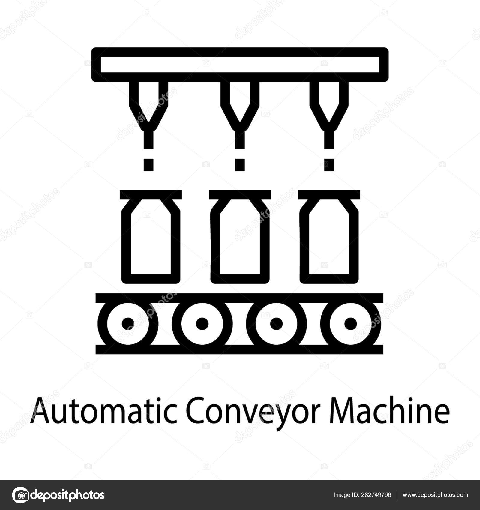 Icon Automatic Conveyor Machine Stock Vector Image by ©vectorspoint ...