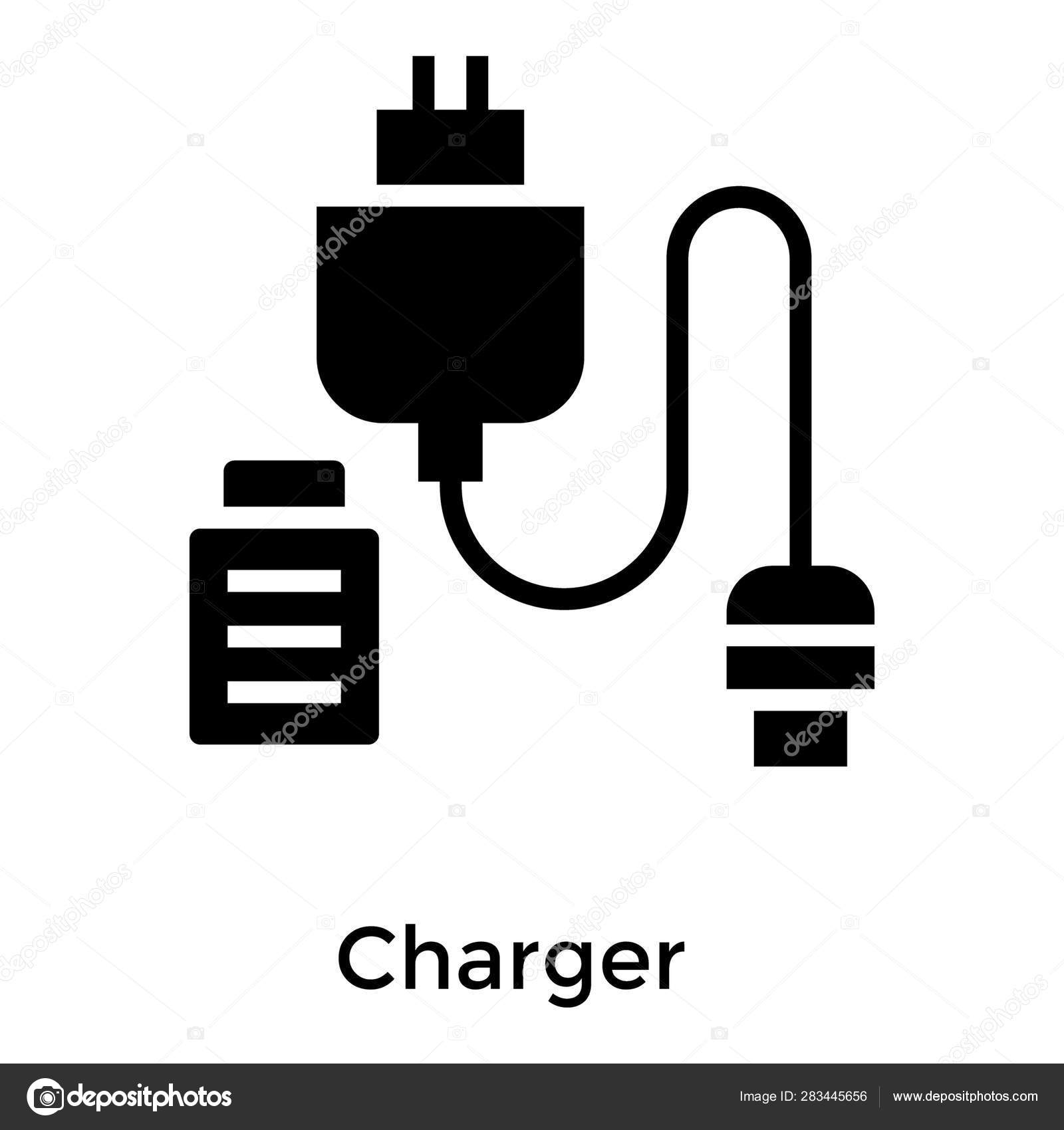 Solid Charging Cable Vector Design — Stock Vector © vectorspoint #283445656