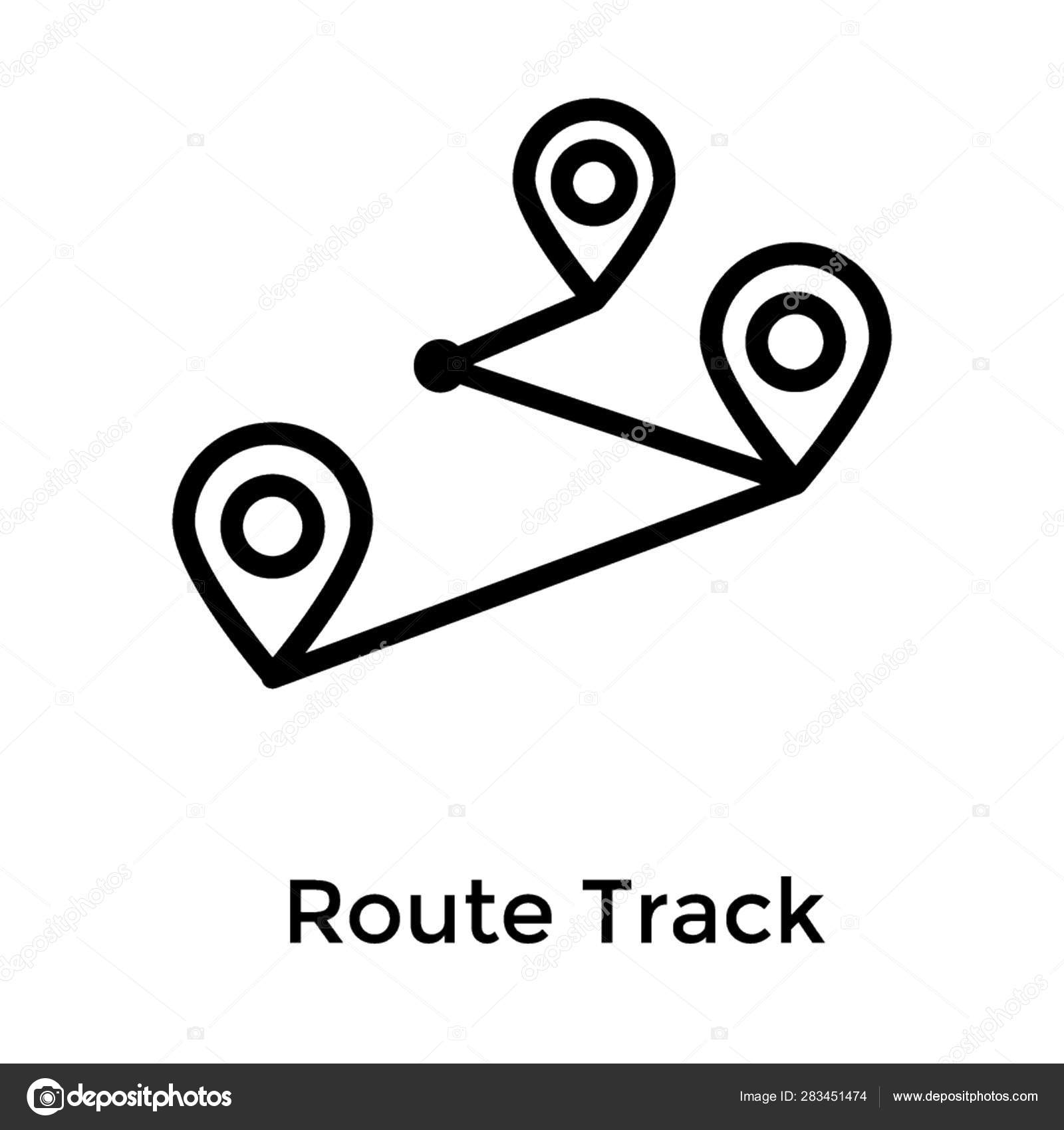 Route Location Track Line Design Stock Vector by ©vectorspoint 283451474
