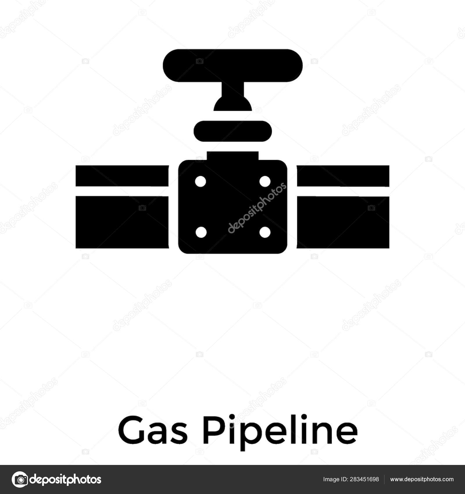 Gas Pipeline Icon Filled Design Stock Vector Image by ©vectorspoint ...