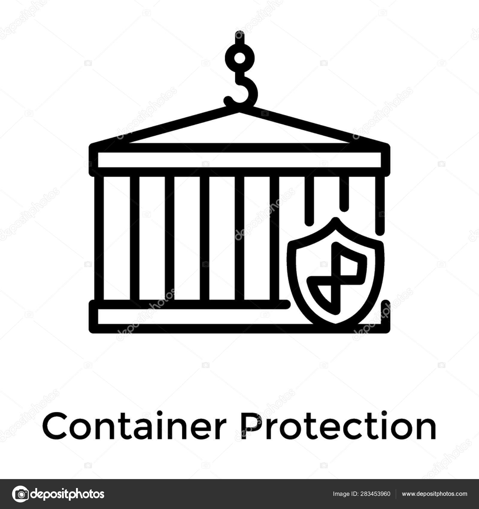 Construction Container Safety Vector Design — Stock Vector ...