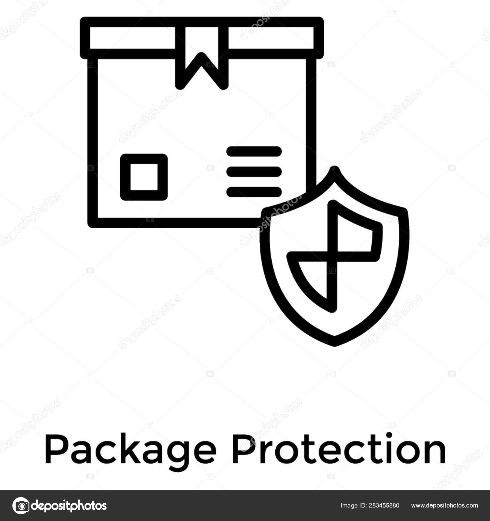 Icon Package Protection Line Design Stock Vector Image by ©vectorspoint ...