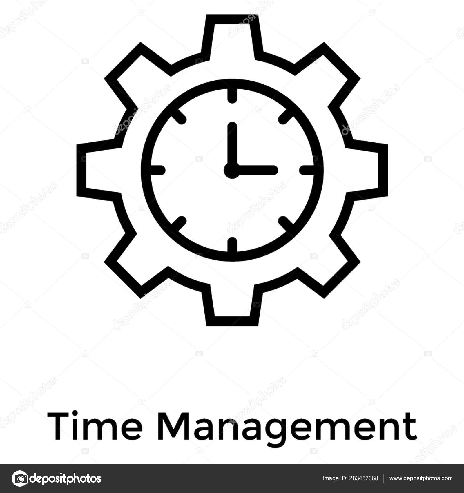Time Management Process Line Icon Stock Vector by ©vectorspoint 283457068