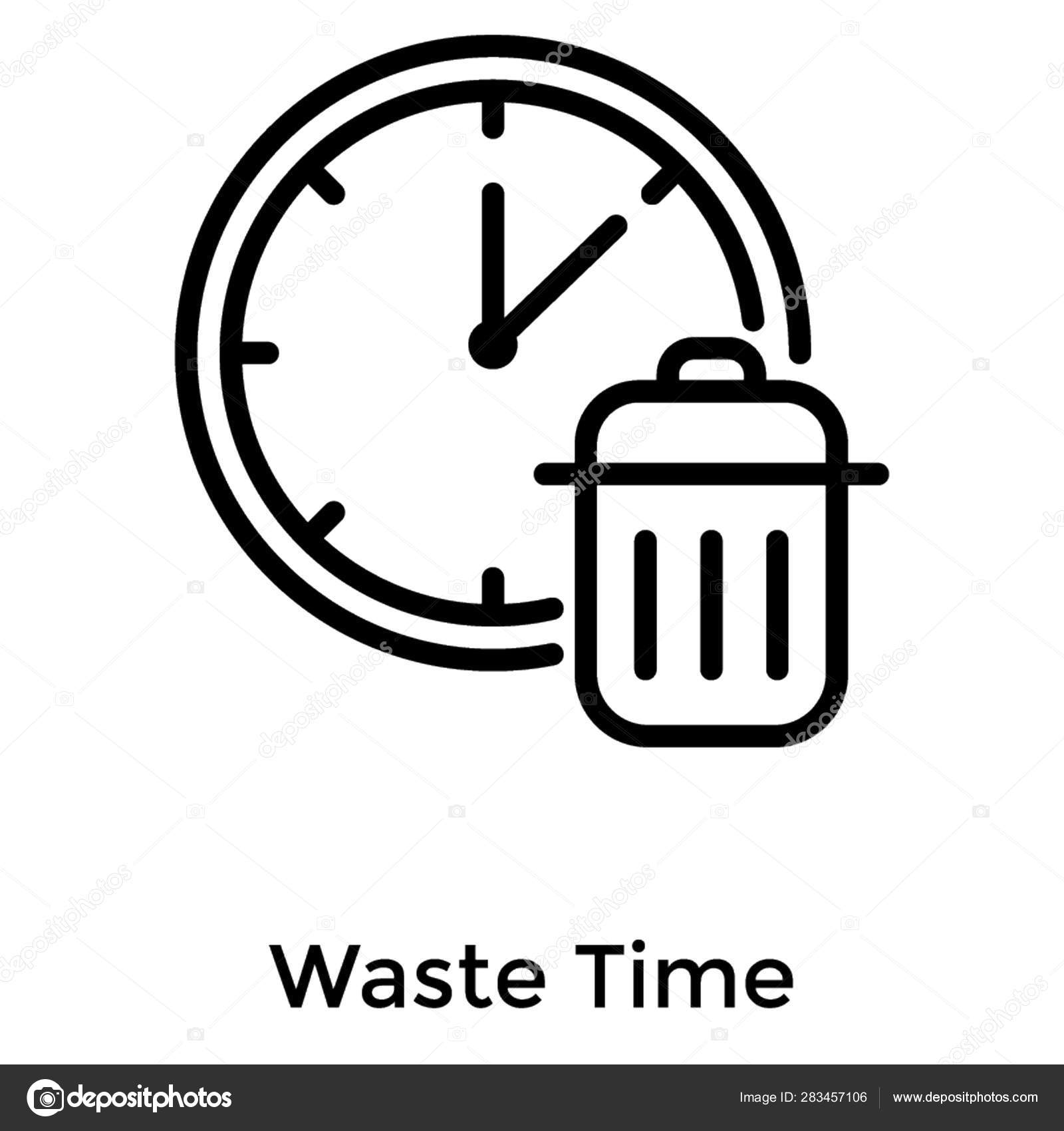 Wasting Time Logo Waste Time Free Business And Finance Icons