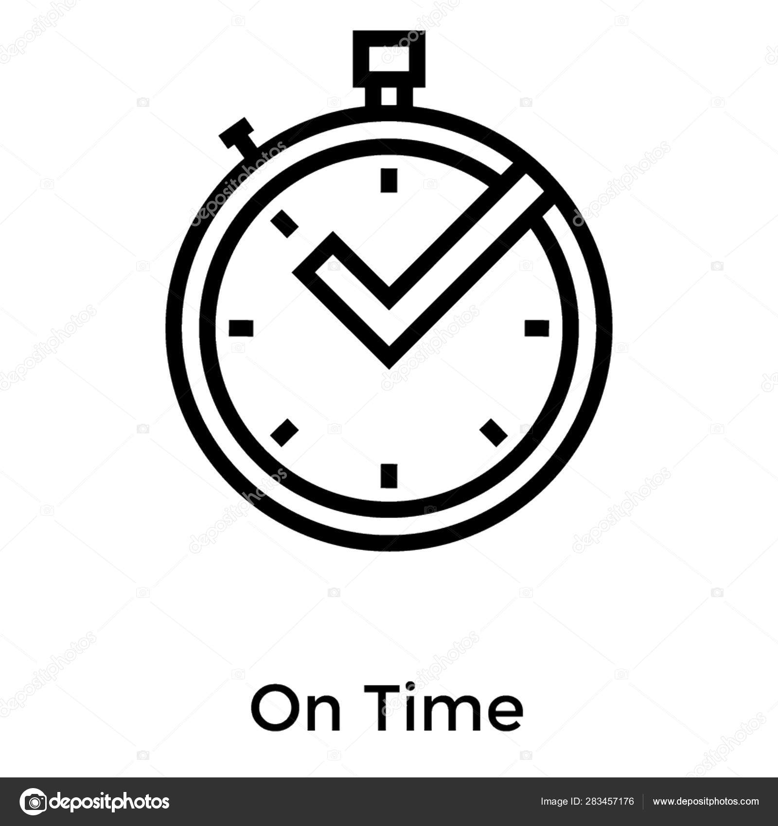 Time Check Isolated White Background Stock Vector Image by ...