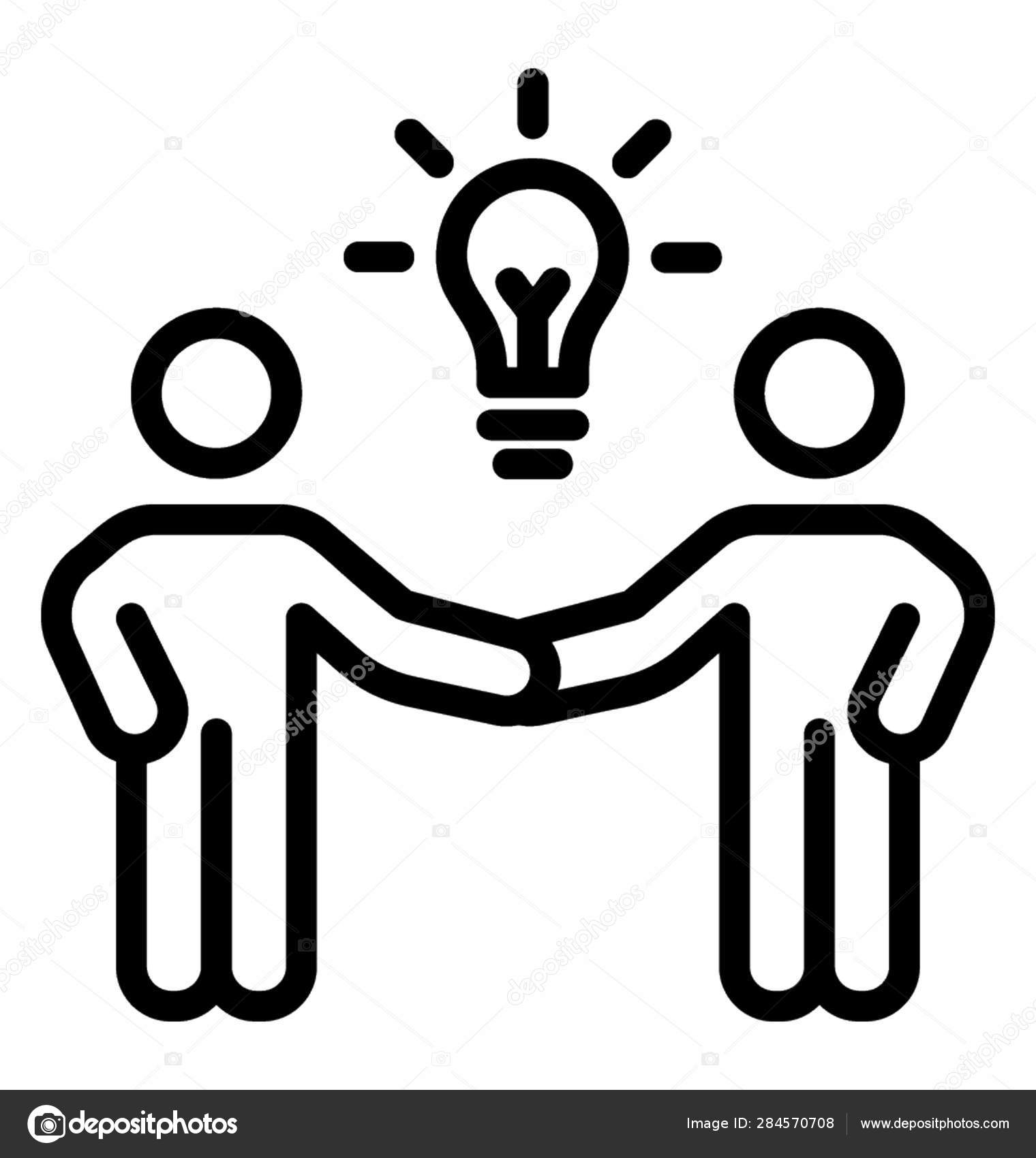 Line Design Idea Sharing Pictogram Stock Vector Image by ©vectorspoint ...