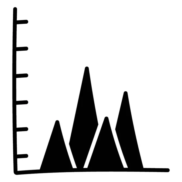 Mountain Chart Icon Line Design Stock Vector by ©vectorspoint 284605794