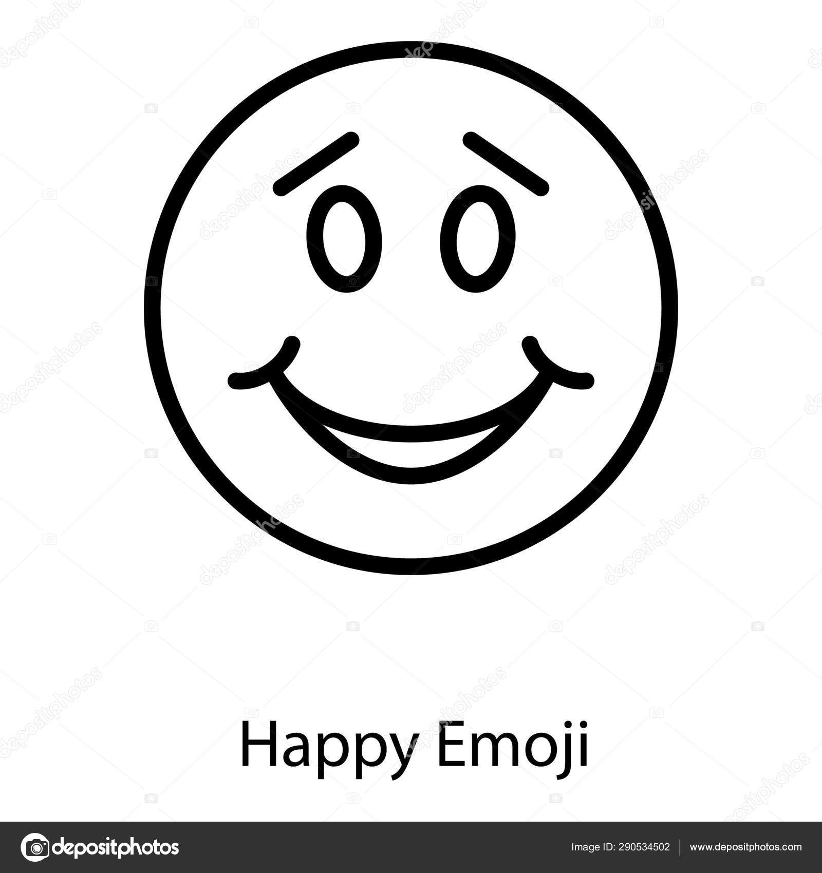 Smiley Face Line Design Stock Vector by ©vectorspoint 290534502
