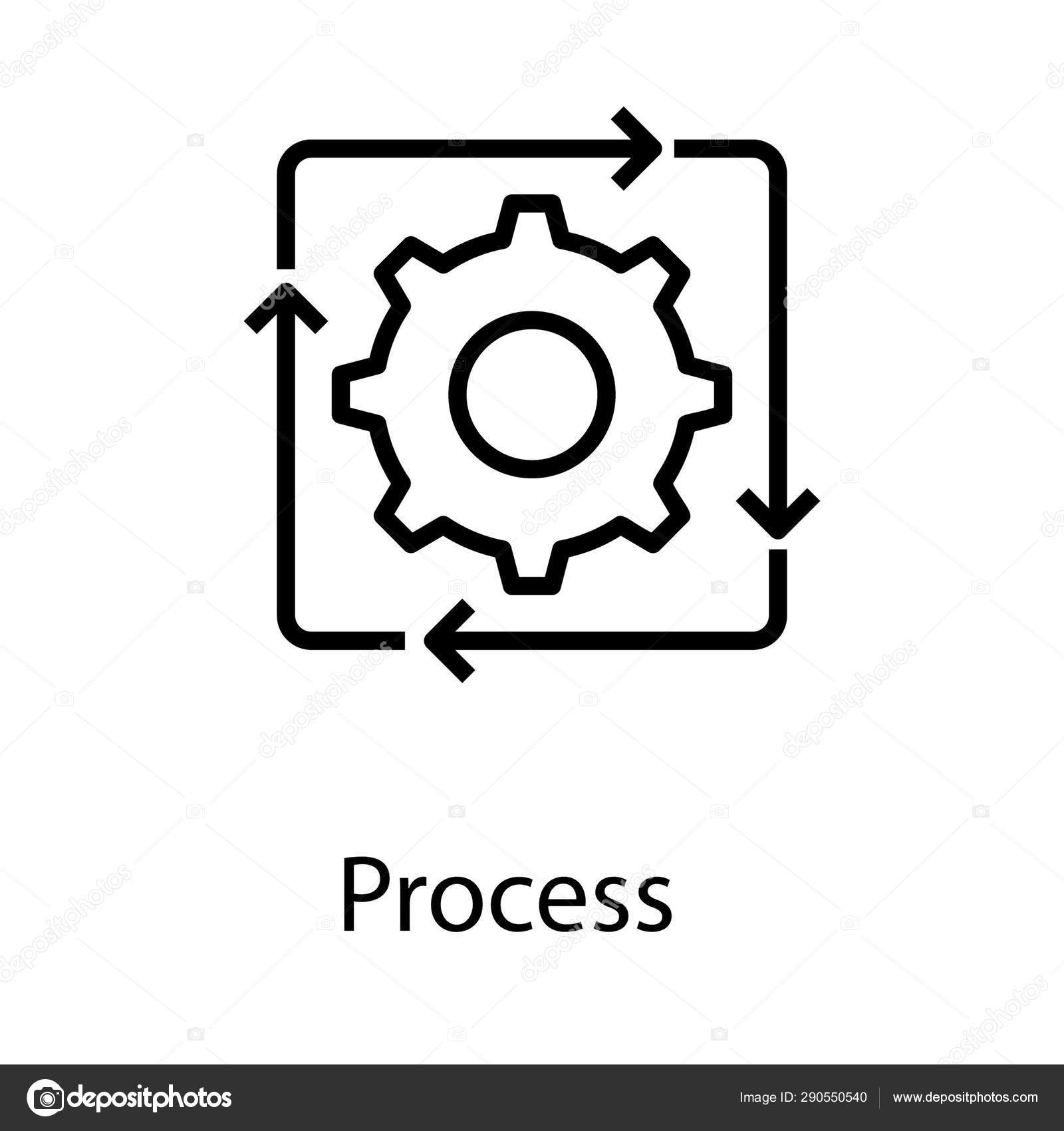 Icono Diseño Línea Procesamiento Datos Vector de Stock de ©vectorspoint ...