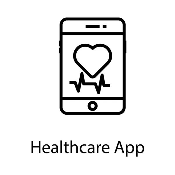 Mobile Medical App Icon Line Design Stock Vector by ©vectorspoint 290795592
