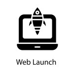 Website Launch Vector Flat Illustration Stock Vector Image by ...