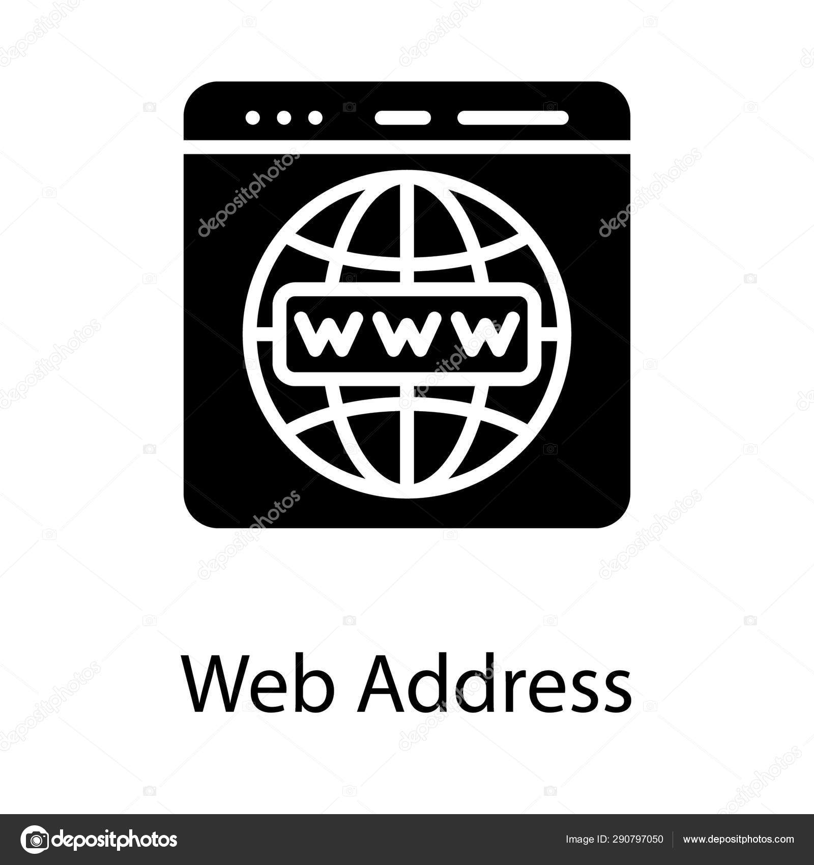 Solid Web Address Vector Design Stock Vector by ©vectorspoint 290797050