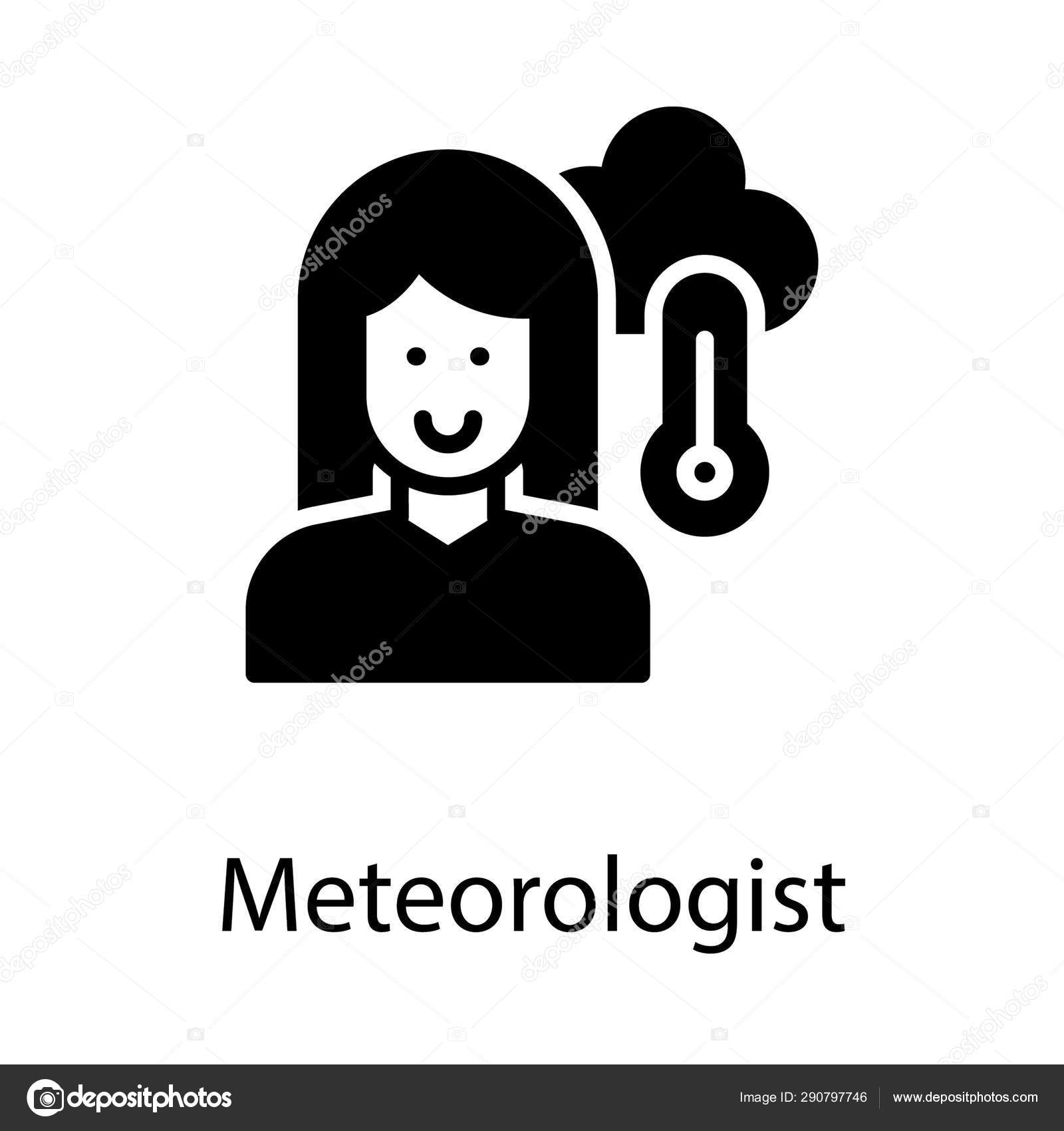 Solid Design Professional Meteorologist Vector Stock Vector Image by ...