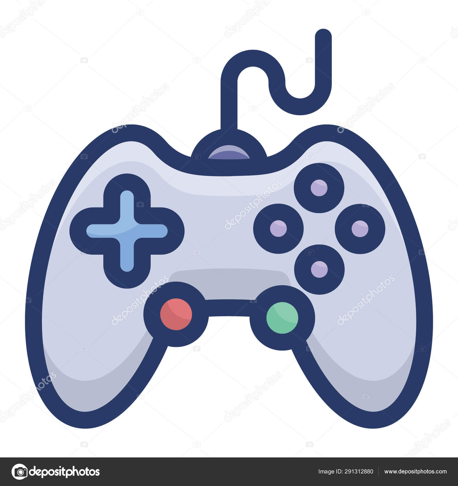 Game Remote Controller Line Design — Stock Vector © vectorspoint #291312880
