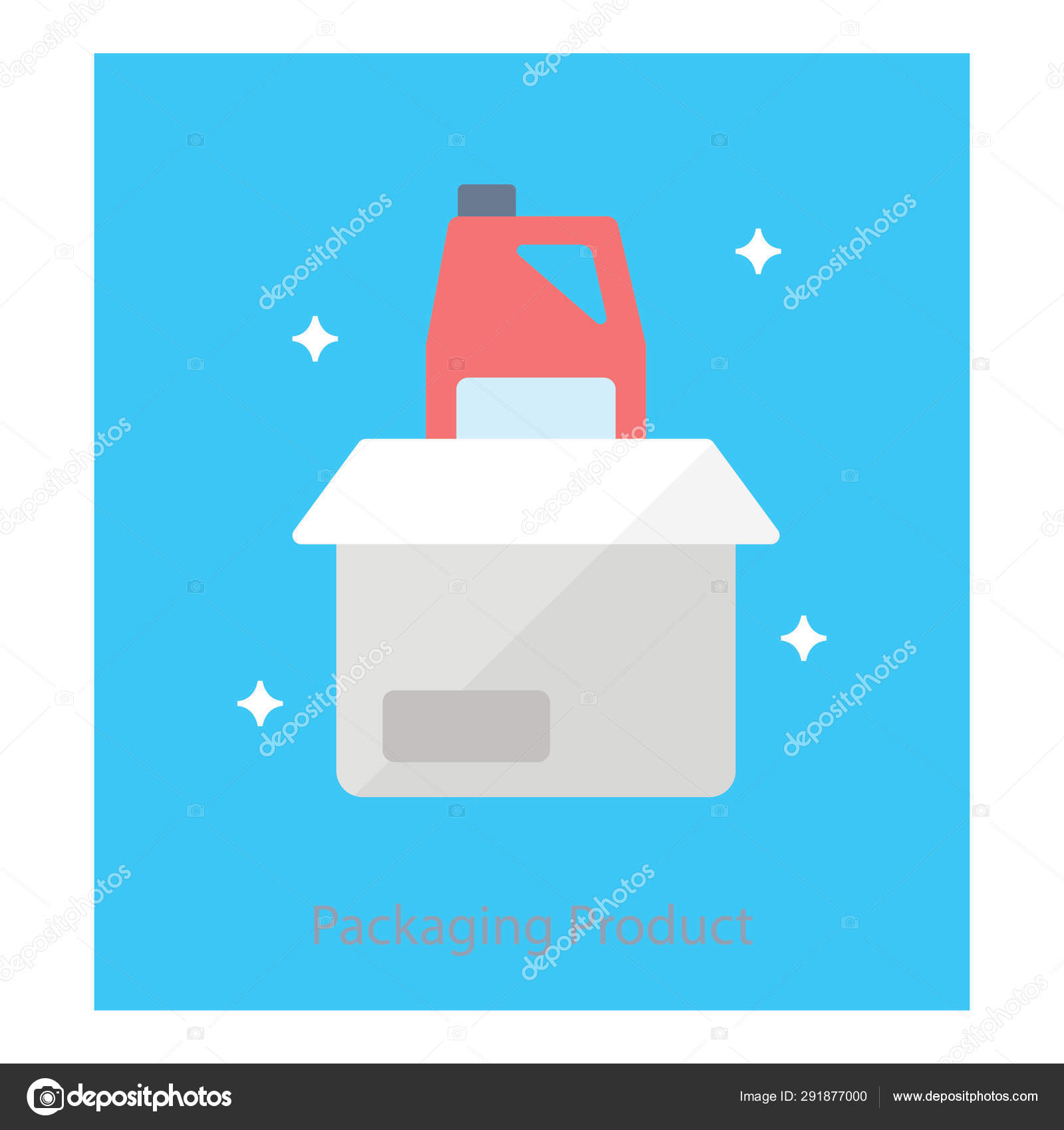 Icon Packaging Product Flat Design Stock Vector by ©vectorspoint 291877000