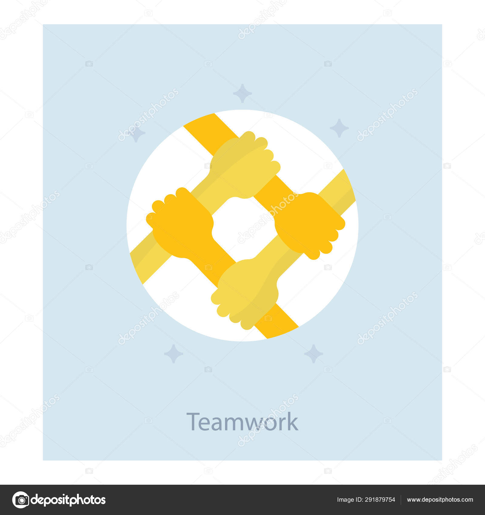 Icon Teamwork Collaboration Flat Design Stock Vector by ©vectorspoint ...