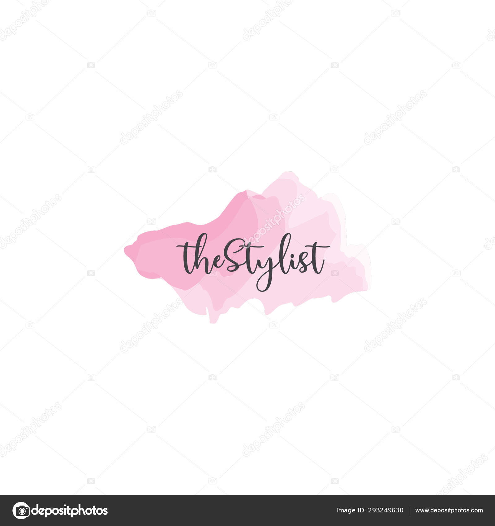 Stylist Logo Vector Striking Water Color Background Amazing Creative ...