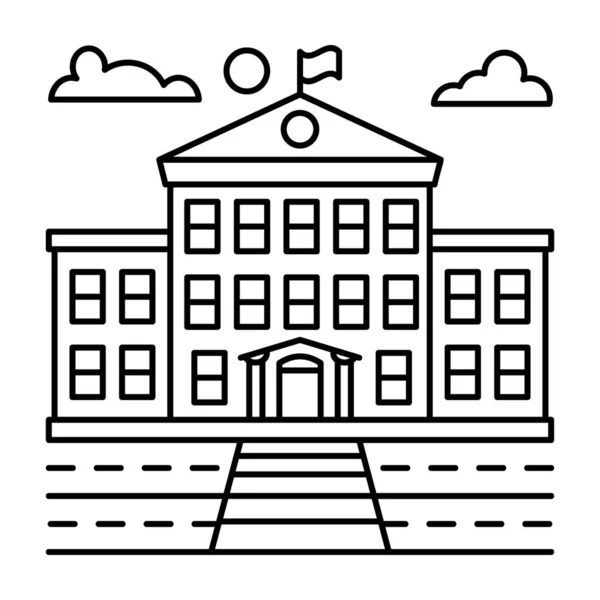 Vector Government Building Line Illustration ⬇ Vector Image by ...