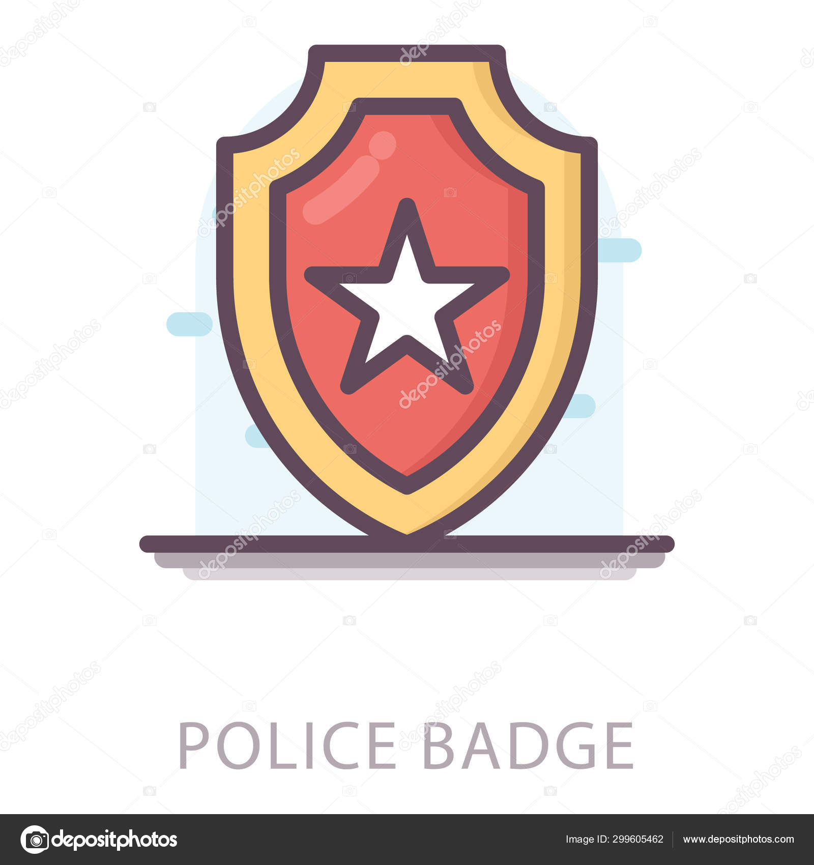 Police Star Badge Flat Design Stock Vector Image by ©vectorspoint ...