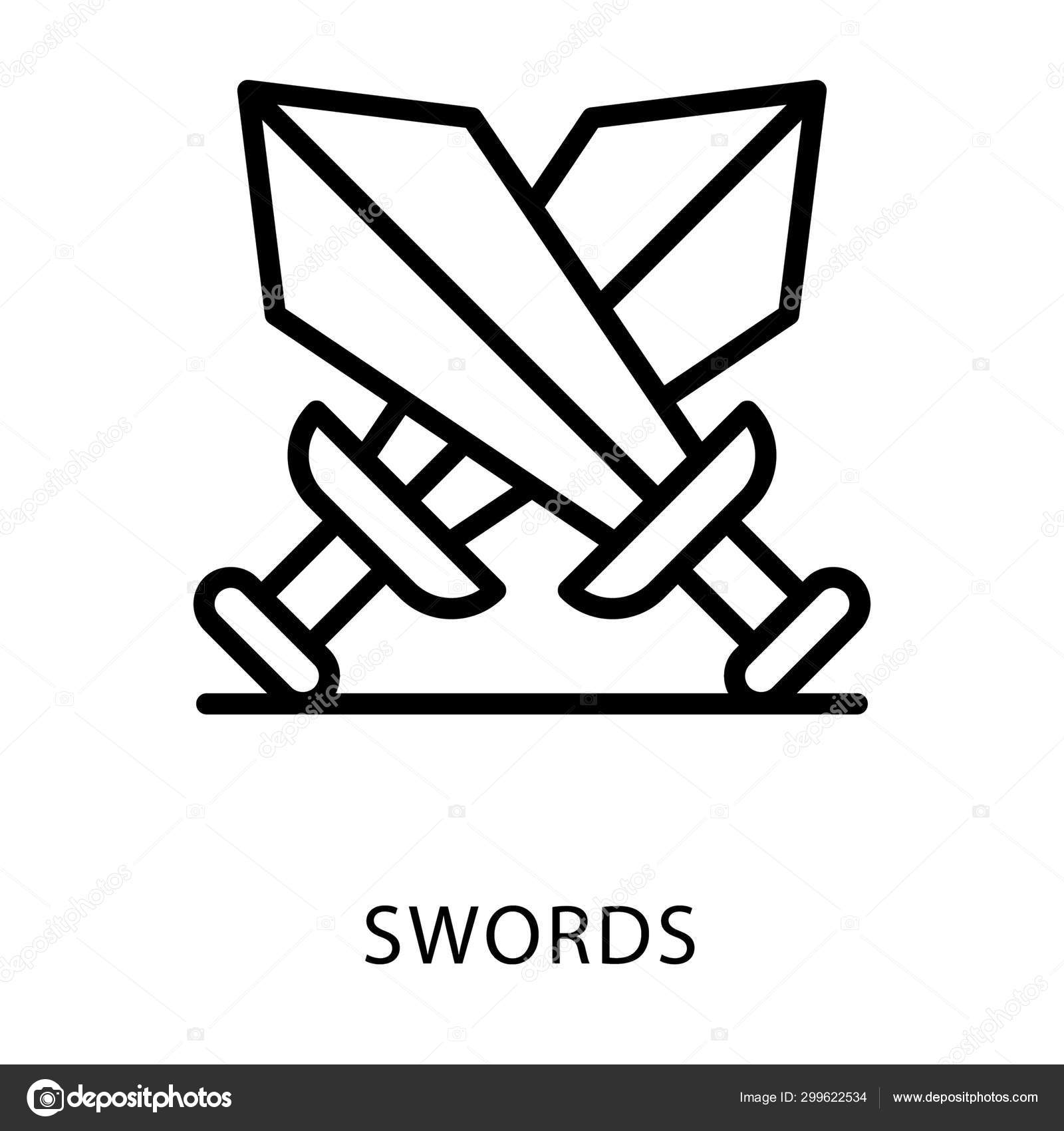 Crossed Swords Safety Symbol Icon Stock Vector Image by ©vectorspoint ...