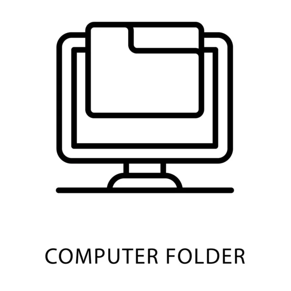 Video Folder Icon Line Design Stock Vector by ©vectorspoint 308047858