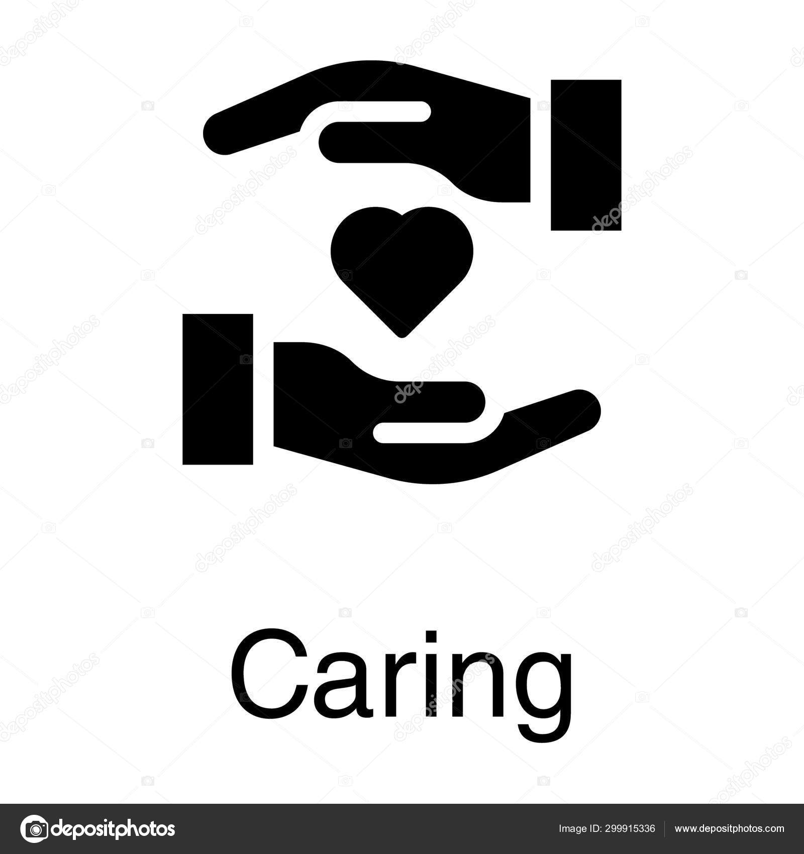 Caring Icon Design Filled Vector Stock Vector by ©vectorspoint 299915336