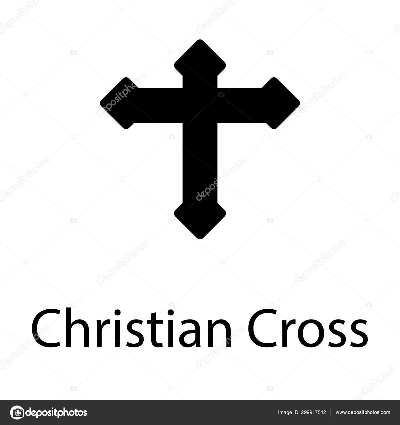 Cross Symbol Icon Solid Design Stock Vector by ©vectorspoint 299917542