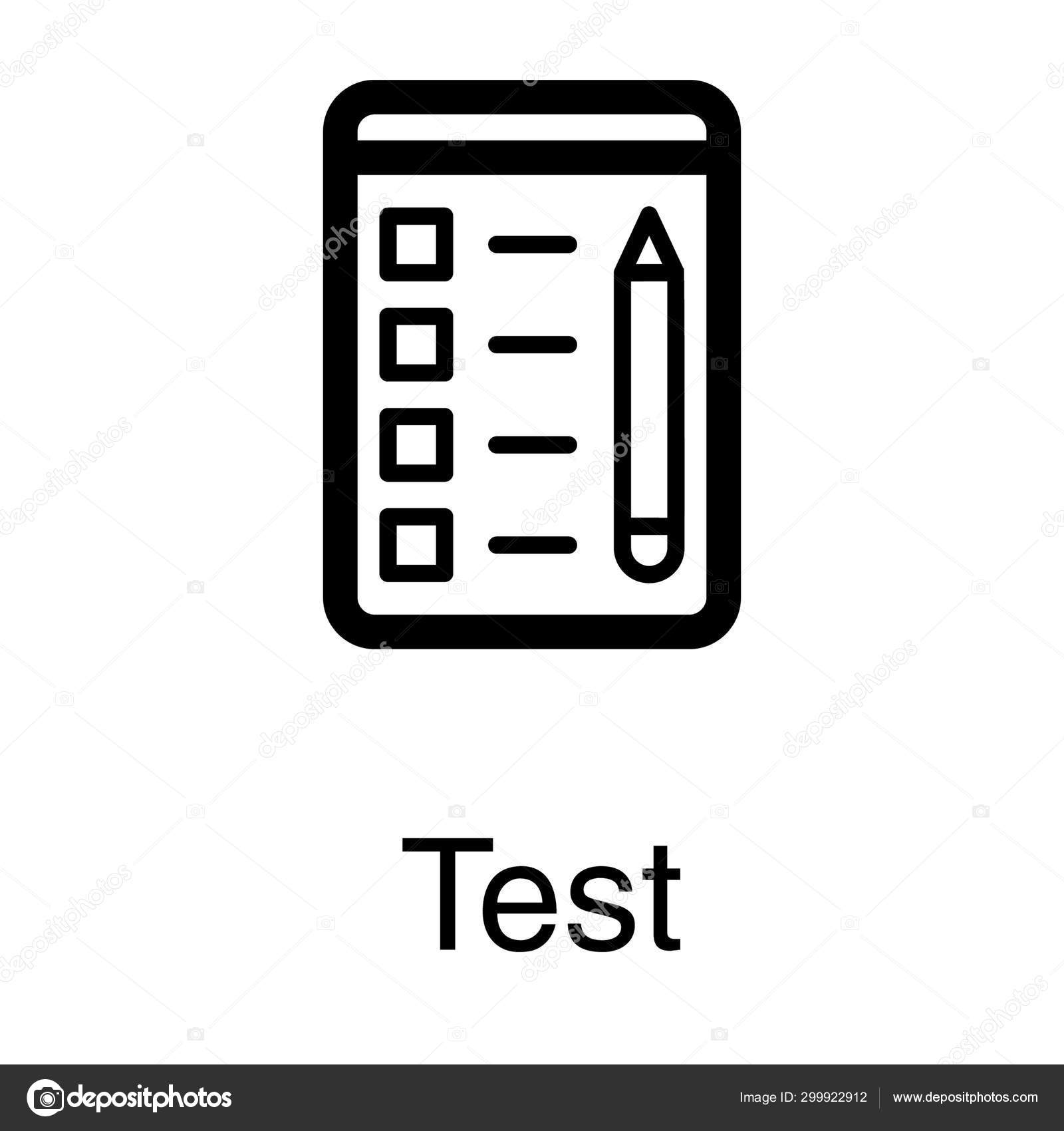 Exam Paper Vector Line Design Stock Vector by ©vectorspoint 299922912