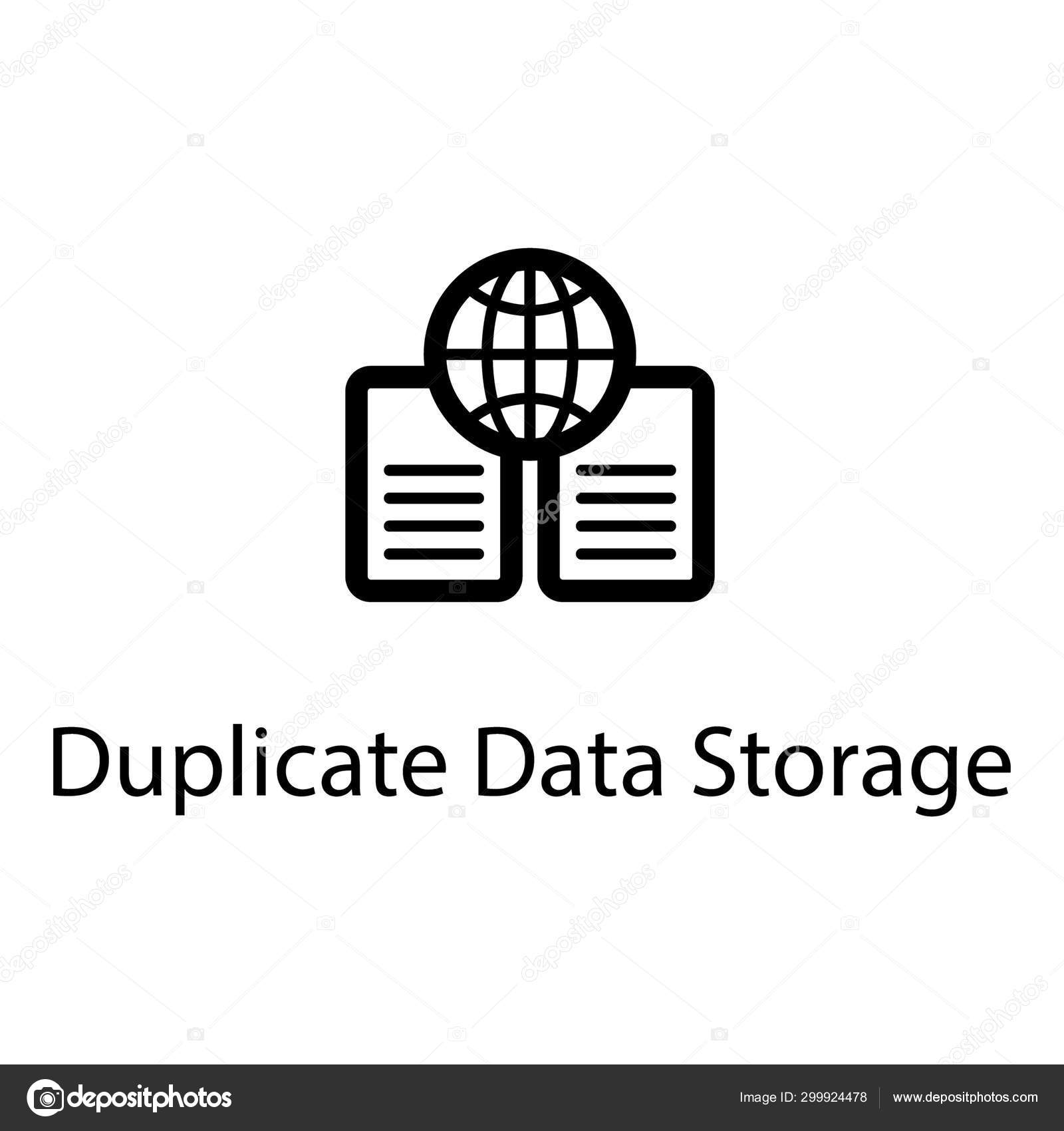 Line Duplicate Data Storage Vector Stock Vector Image by ©vectorspoint ...