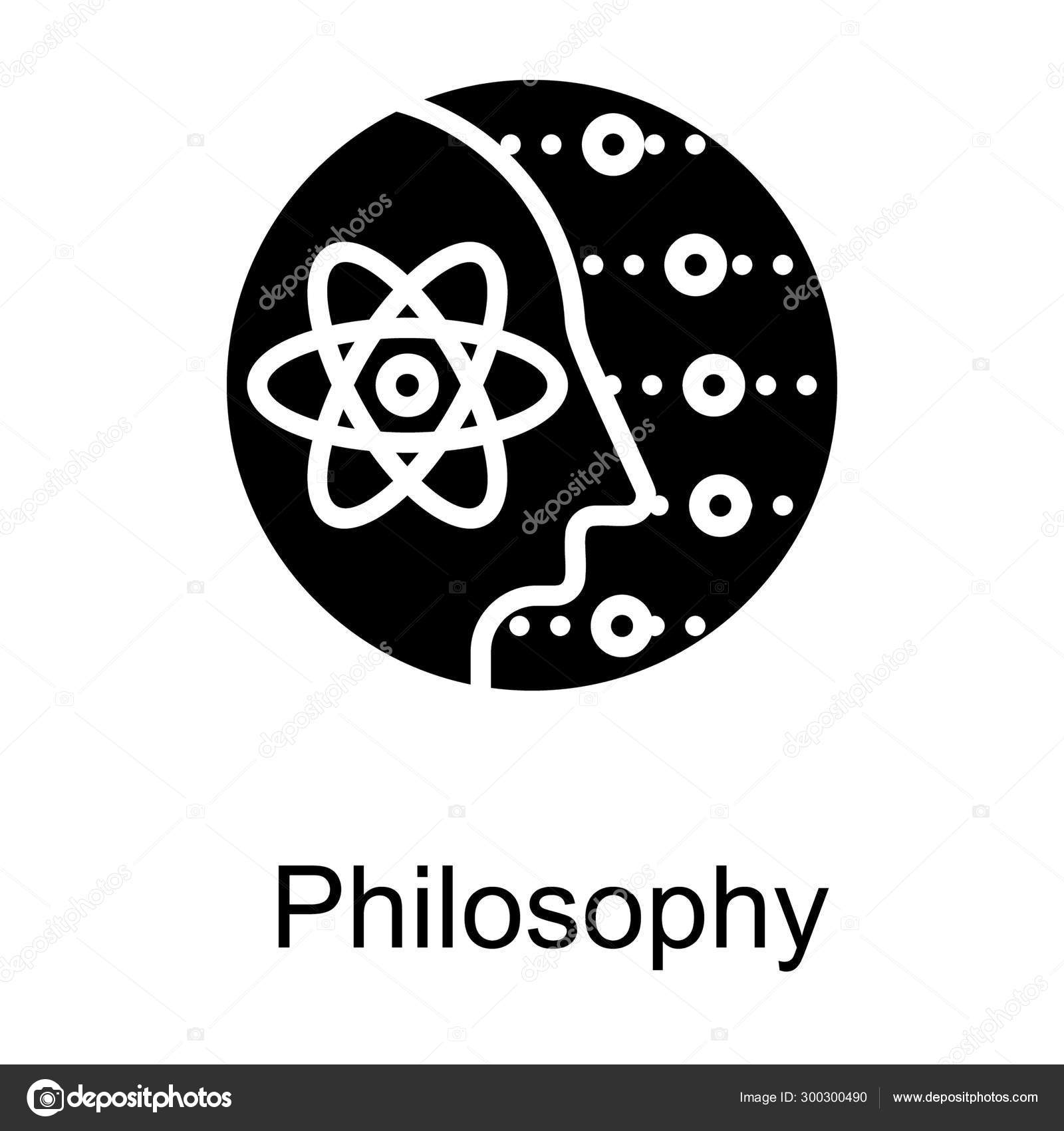 Philosophy Logo Glyph Vector — Stock Vector © vectorspoint #300300490