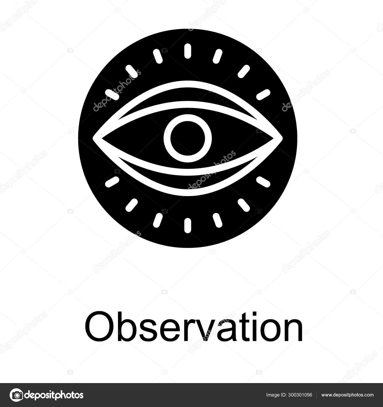 Observation Logo Solid Vector Stock Vector Image by ©vectorspoint ...