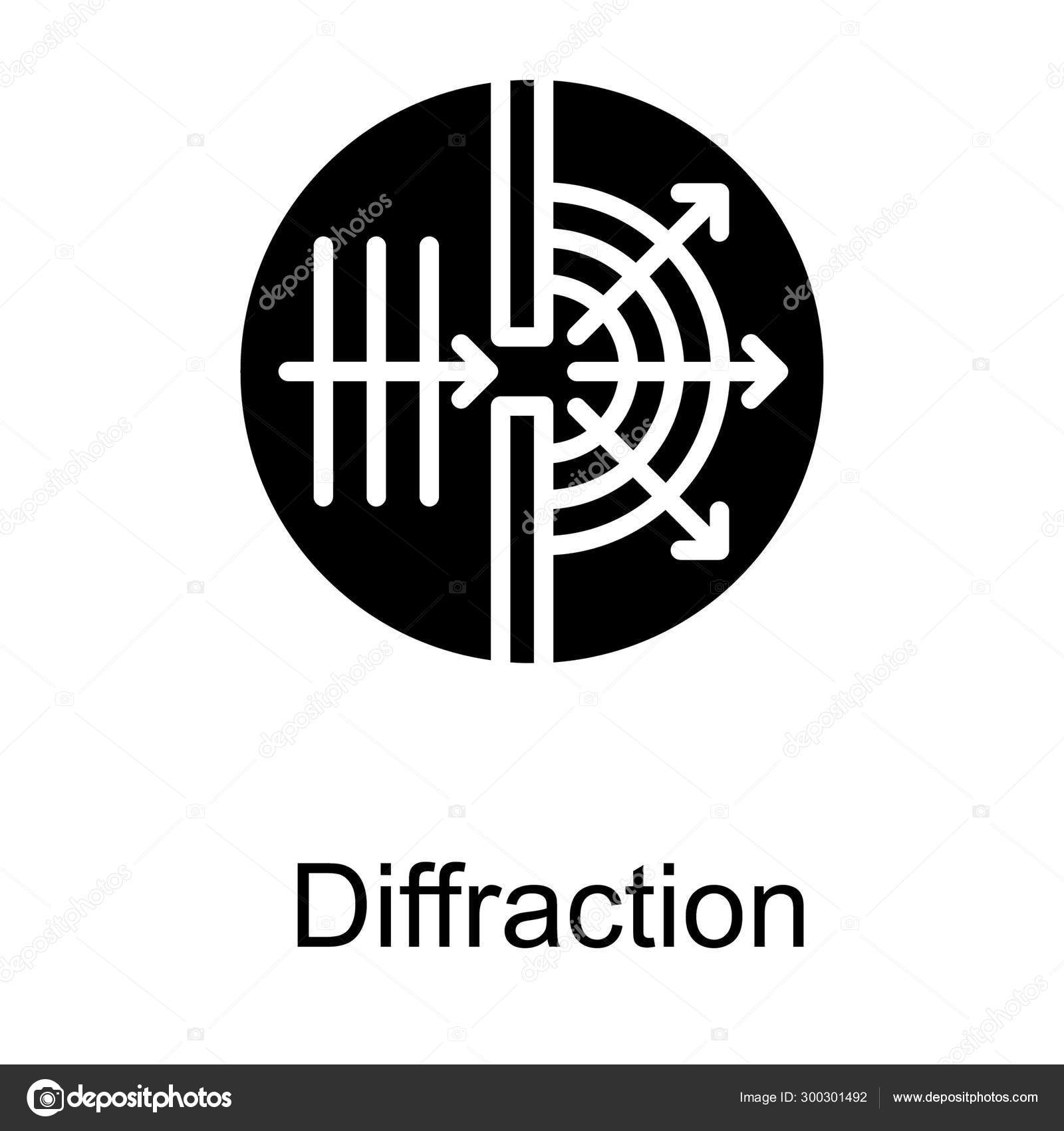 Diffraction Logo Glyph Vector Stock Vector Image by ©vectorspoint ...