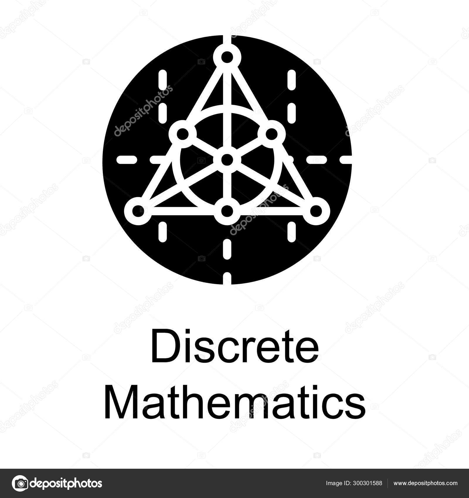 Discrete Mathematics Glyph Design Stock Vector Image by ©vectorspoint ...