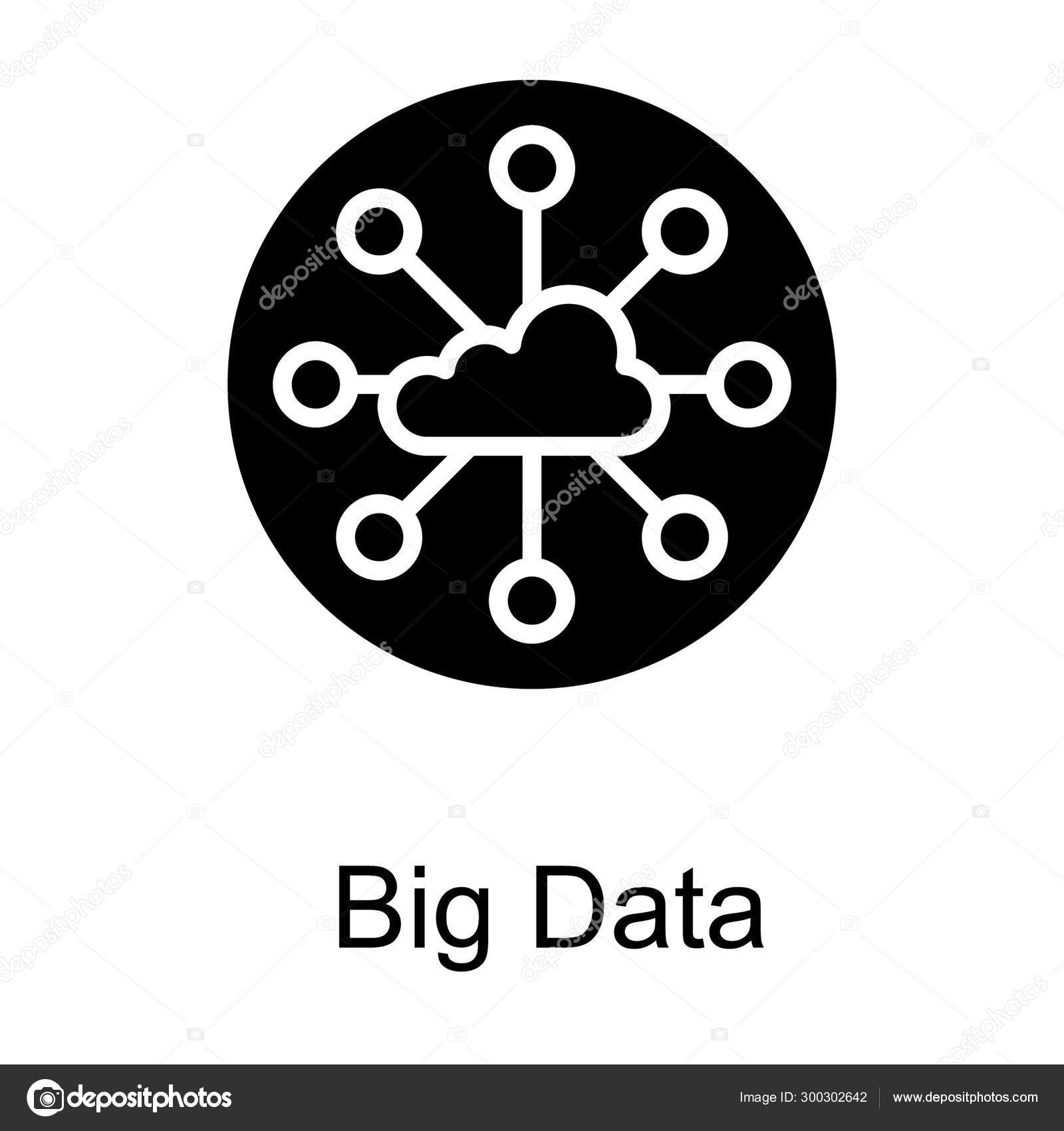 Big Data Logo Solid Design Stock Vector Image by ©vectorspoint #300302642