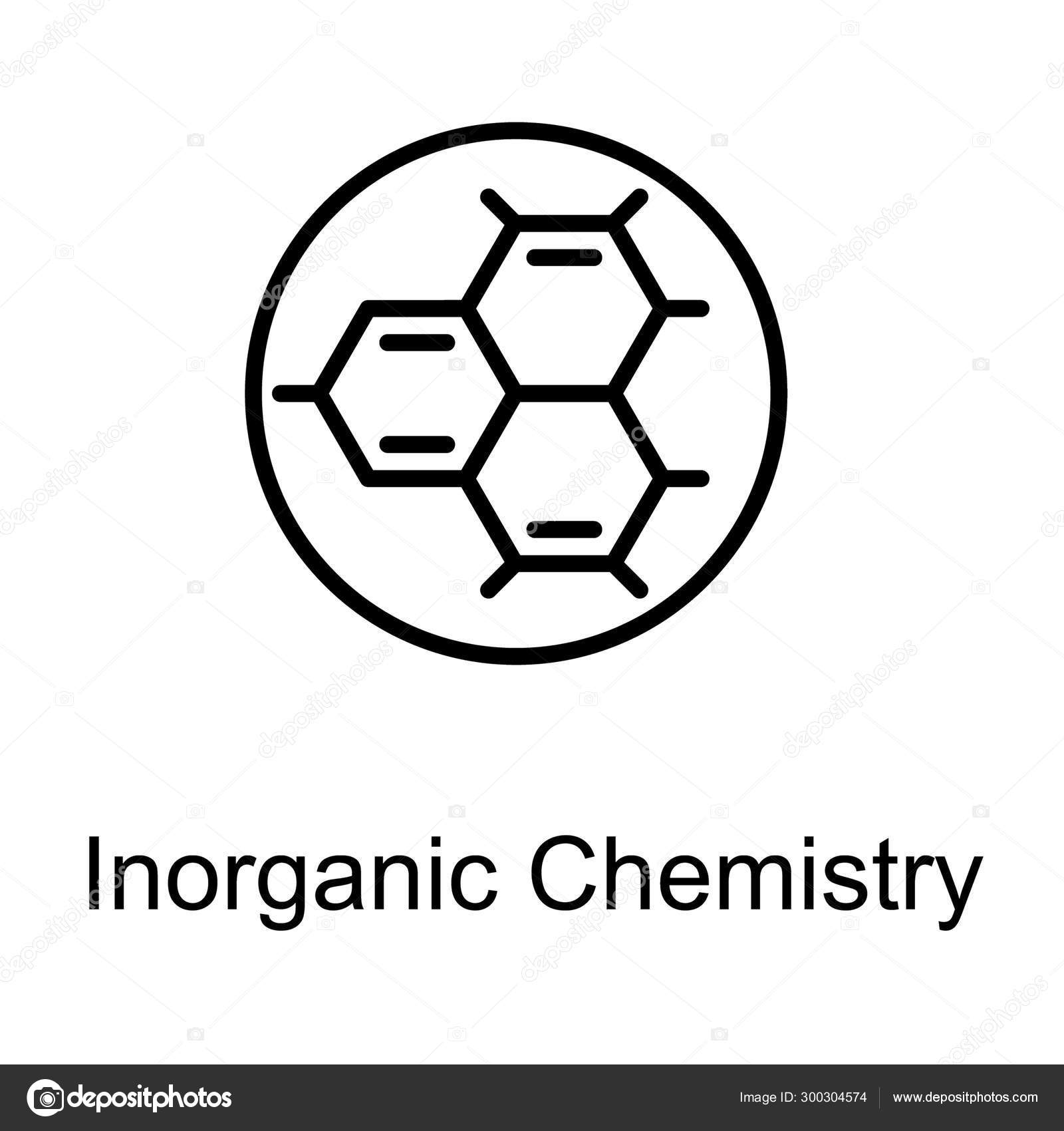 Inorganic Chemical Science Line Logo Design Stock Vector by ...