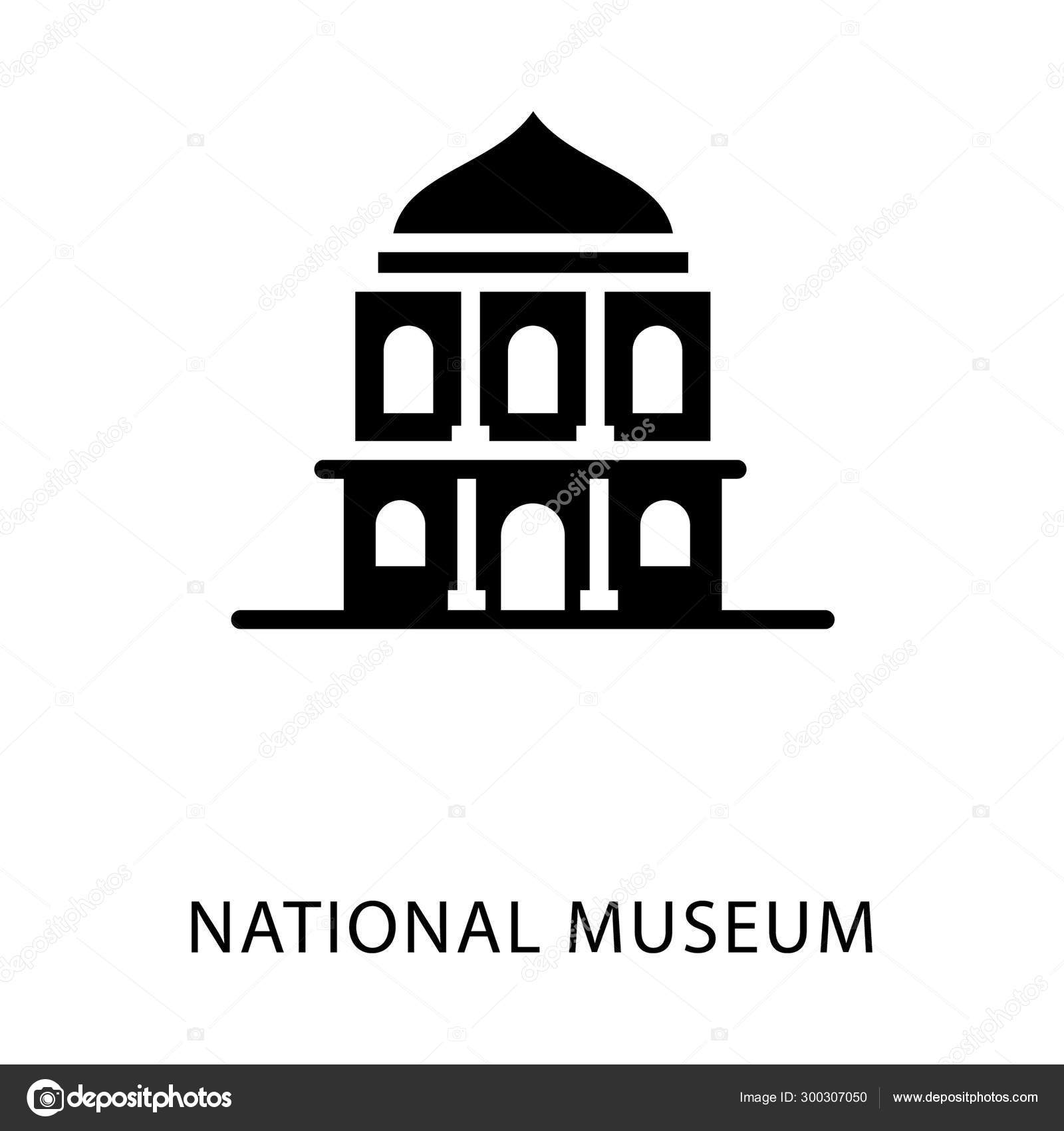 National Museum Building Vector Icon Glyph Vector Stock Vector Image by ...