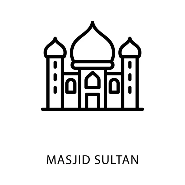 Line Icon Isfahan Mosque Design Vector Stock Vector Image by ...