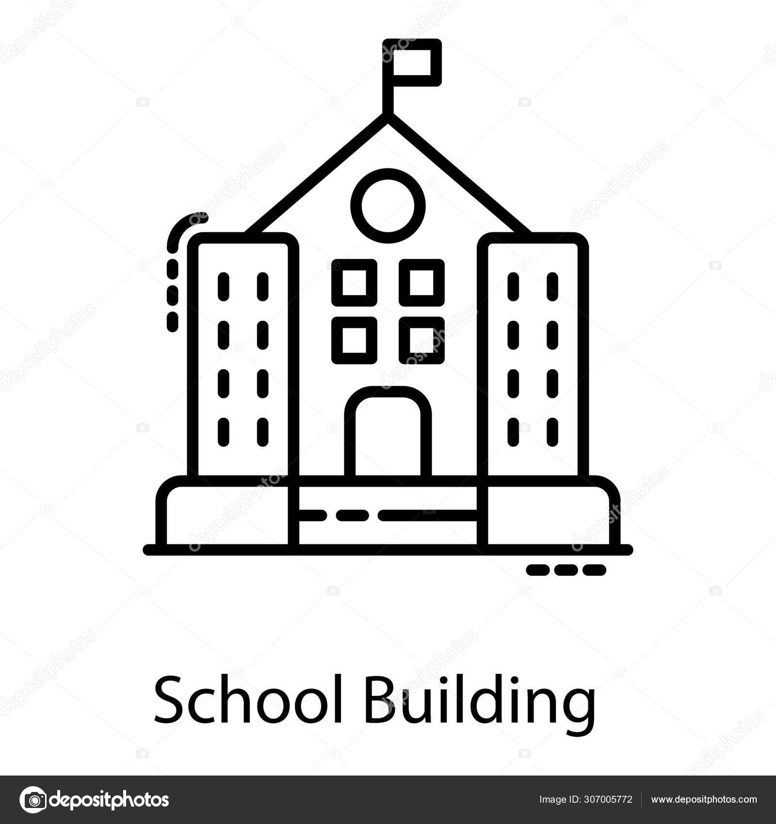 Icono Escolar Aislado Sobre Fondo Blanco Vector de stock #307005772 de ...