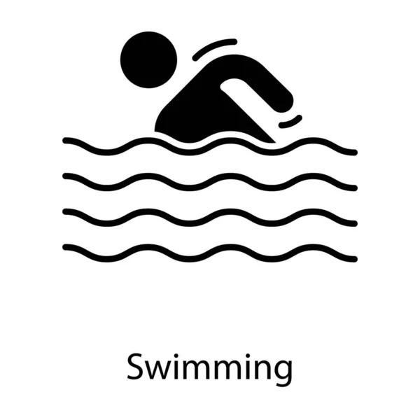 Human Avatar Water Pool Symbolizing Swimming Pool Icon Stock Vector by ...