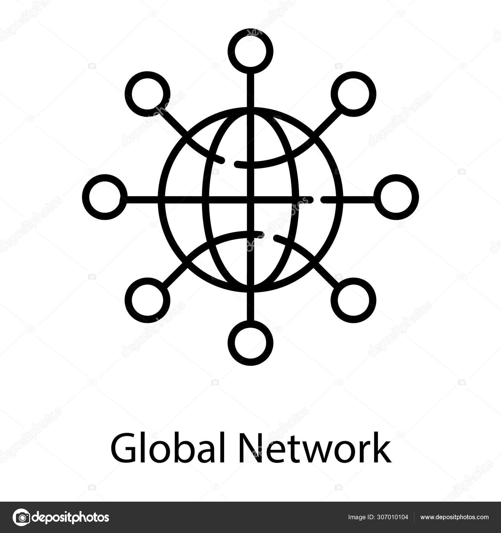 Global Network Communication Line Vector Stock Vector by ©vectorspoint 307010104