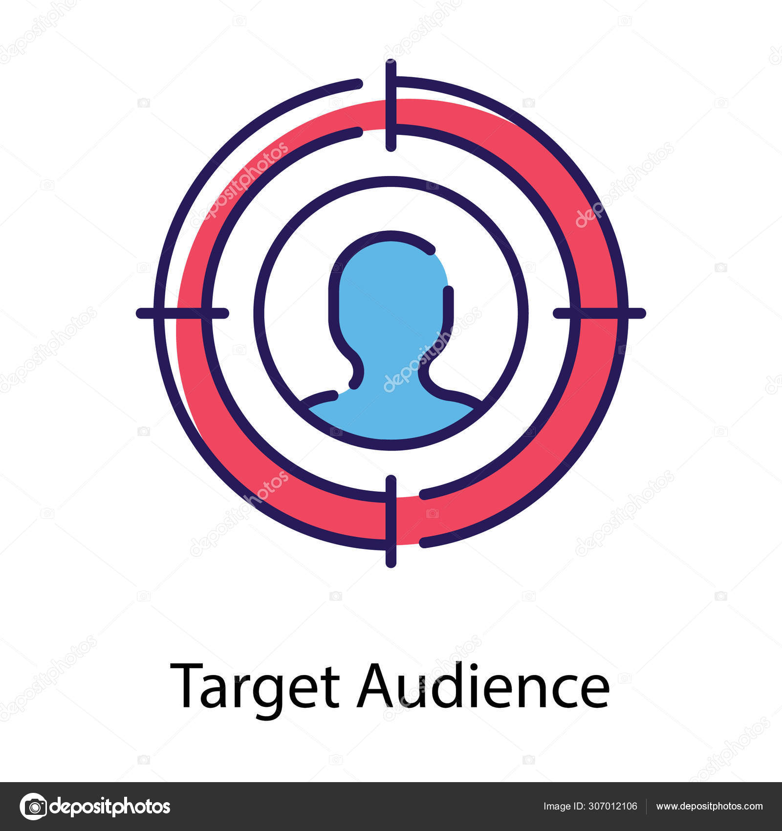 Target Customer Vector Flat Design Stock Vector Image by ©vectorspoint ...